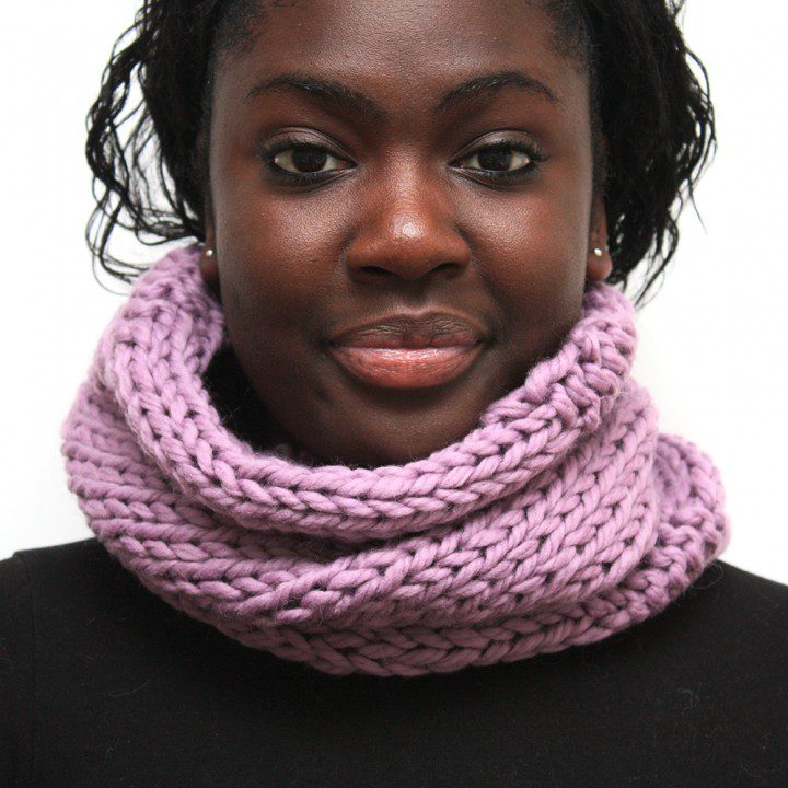 Lilac Merino Wool Cowl - Urbanknit