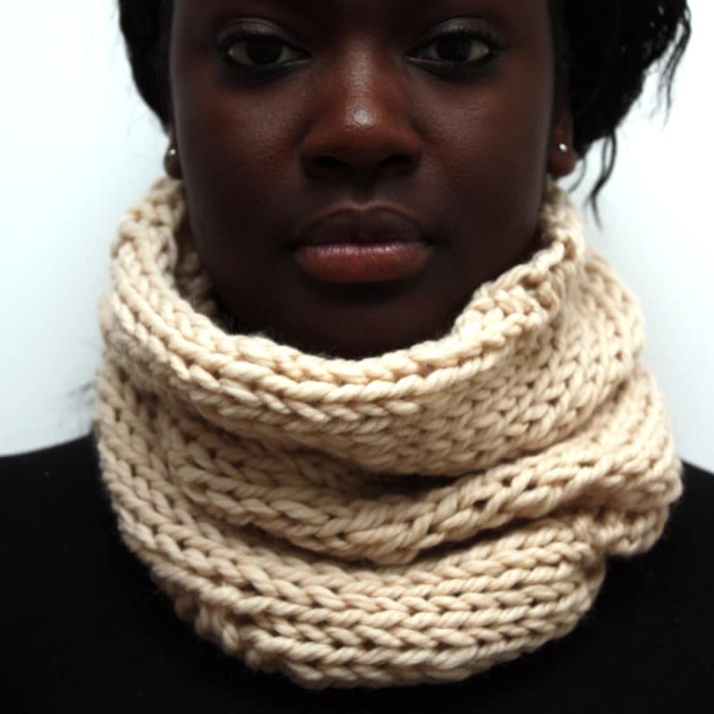 Cream Knit Snood