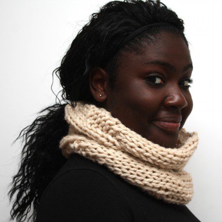 Cream Knit Snood- Urbanknit