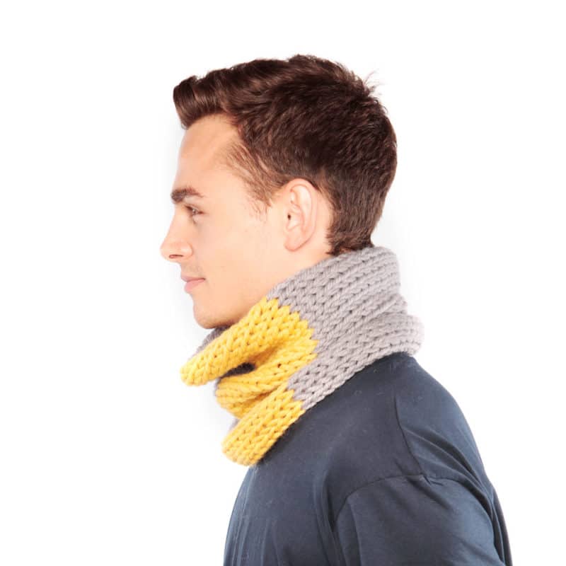Grey and Yellow Snood