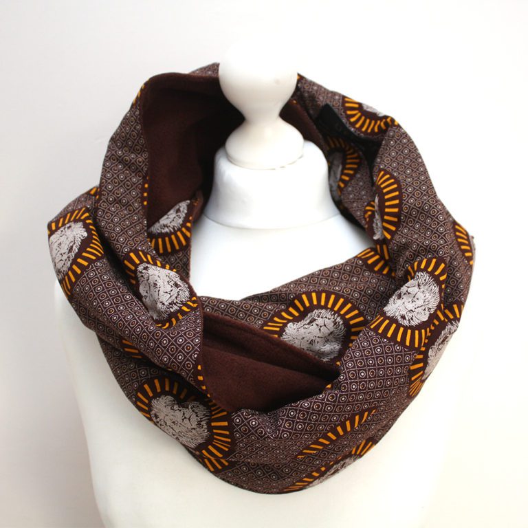 Lion Print Snood Scarf- Urbanknit