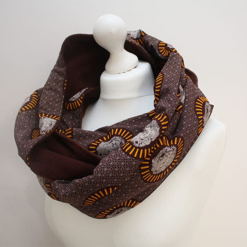 Lion Print Snood Scarf- Urbanknit