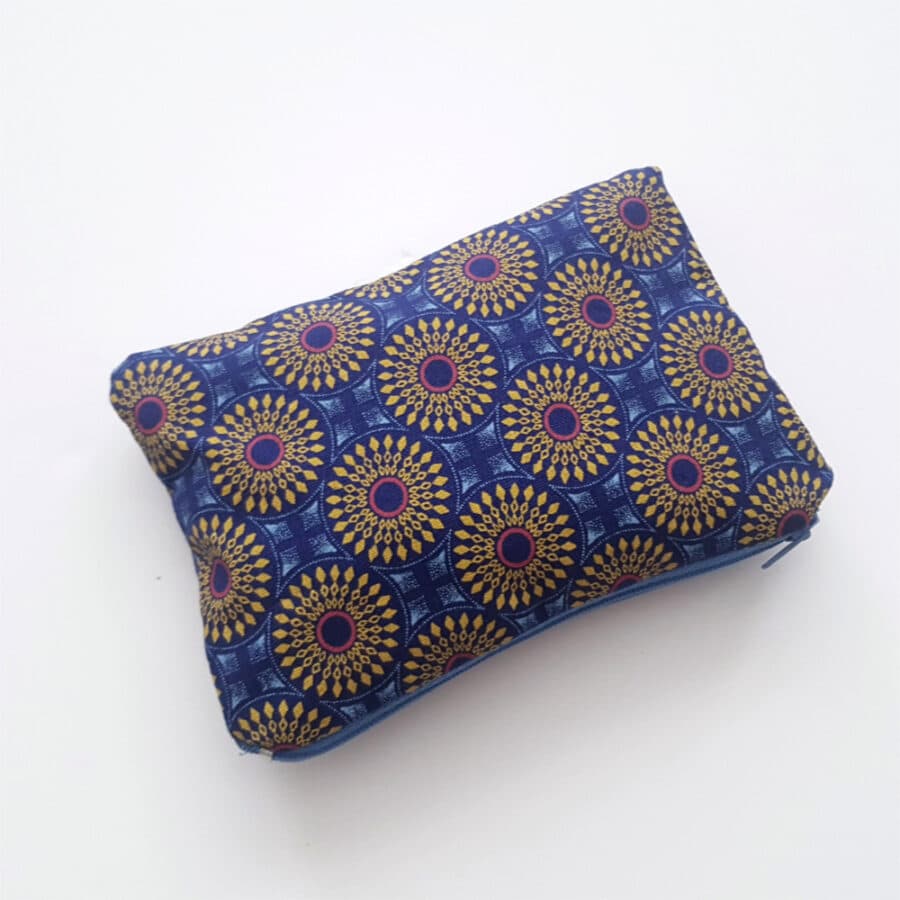 African Print Zipper Pouch - Urbanknit